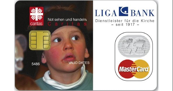 LIGA-Bank gibt 2000. Caritas Credit Card aus